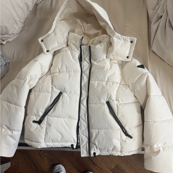 Roxy | Jackets & Coats | Roxy White Puffer Jacket | Poshmark